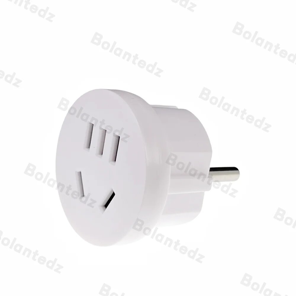 Европейский международный адаптер для розетки AU US UK KR EU Plug 4.8mm white
