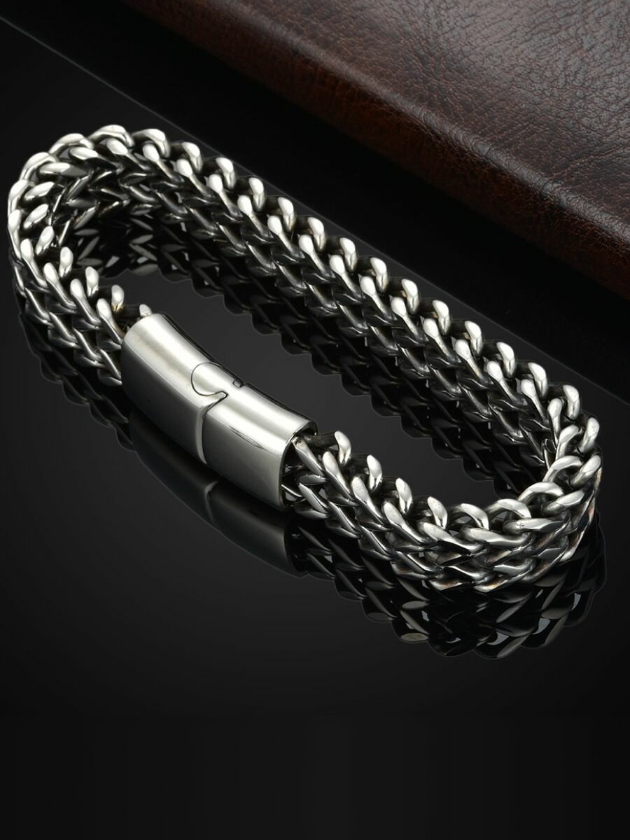 Браслет, серебристый — фото 1