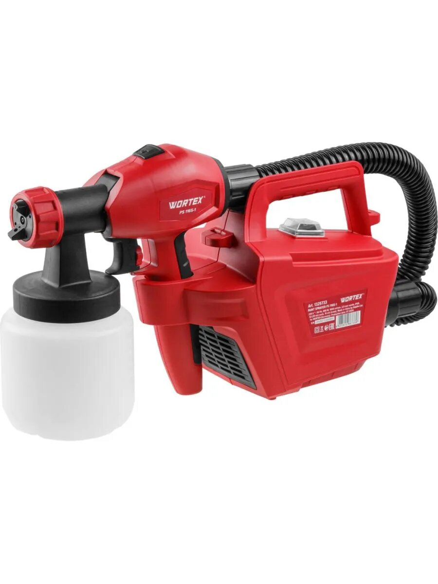 Wortex Краскораспылитель электрический 0.65 кВт PS 1165-1 1325733