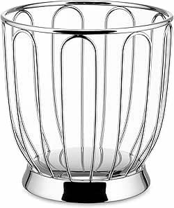 Фруктовница - Alessi - нержавеющая сталь, 20 x 19 см, цвет серебристый, 370/19