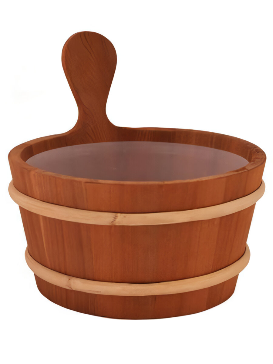 Кадушка SAWO деревянная 4л. с пластиковой вставкой, кедр, 340-D