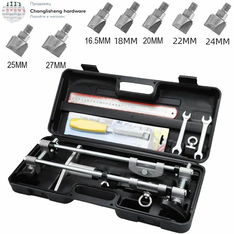 Шаблон для врезки дверных замков, ручек, личинок / Кондуктор для врезки дверных замков, с 7 лезвией