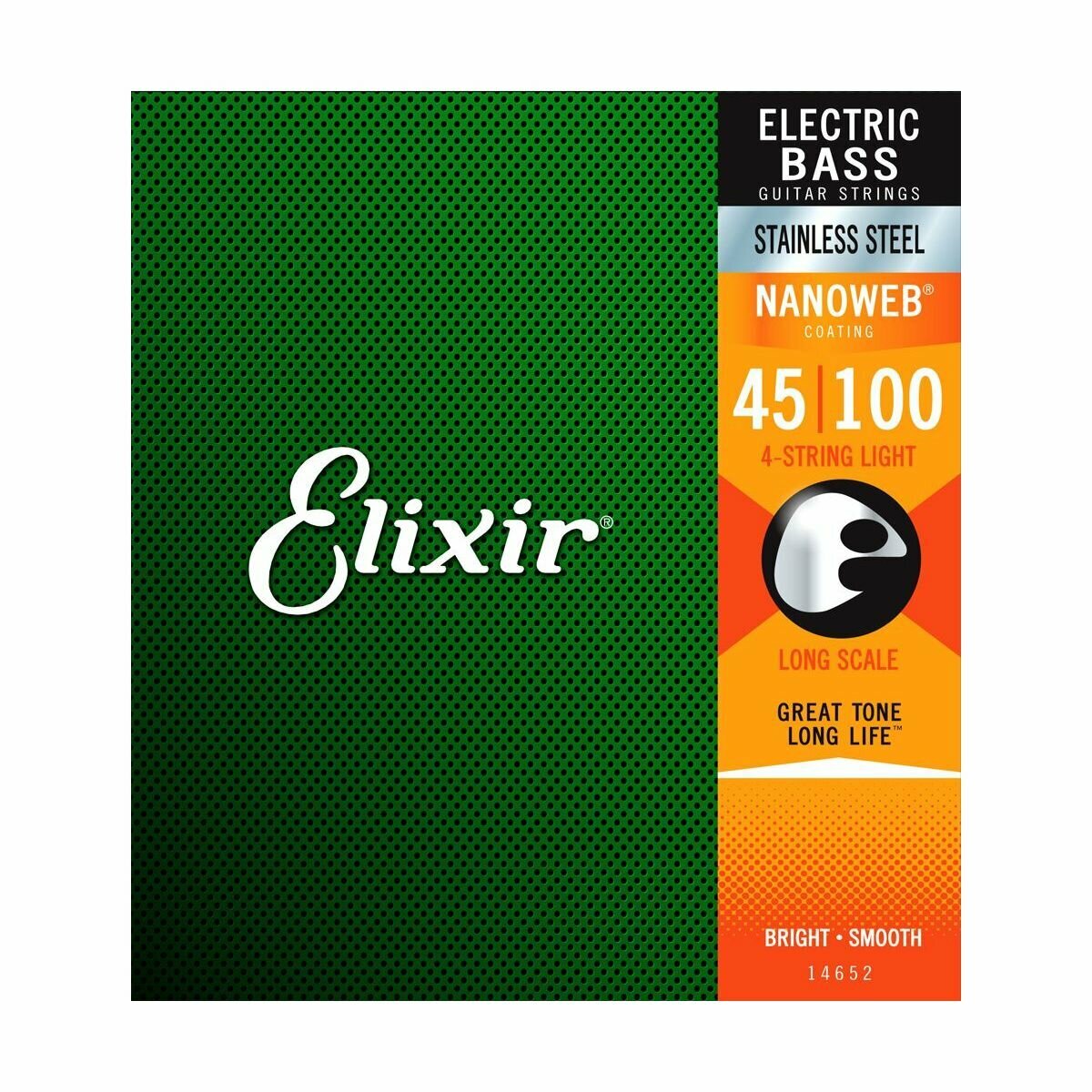 Струны Elixir 14652 NanoWeb Light 45-100
