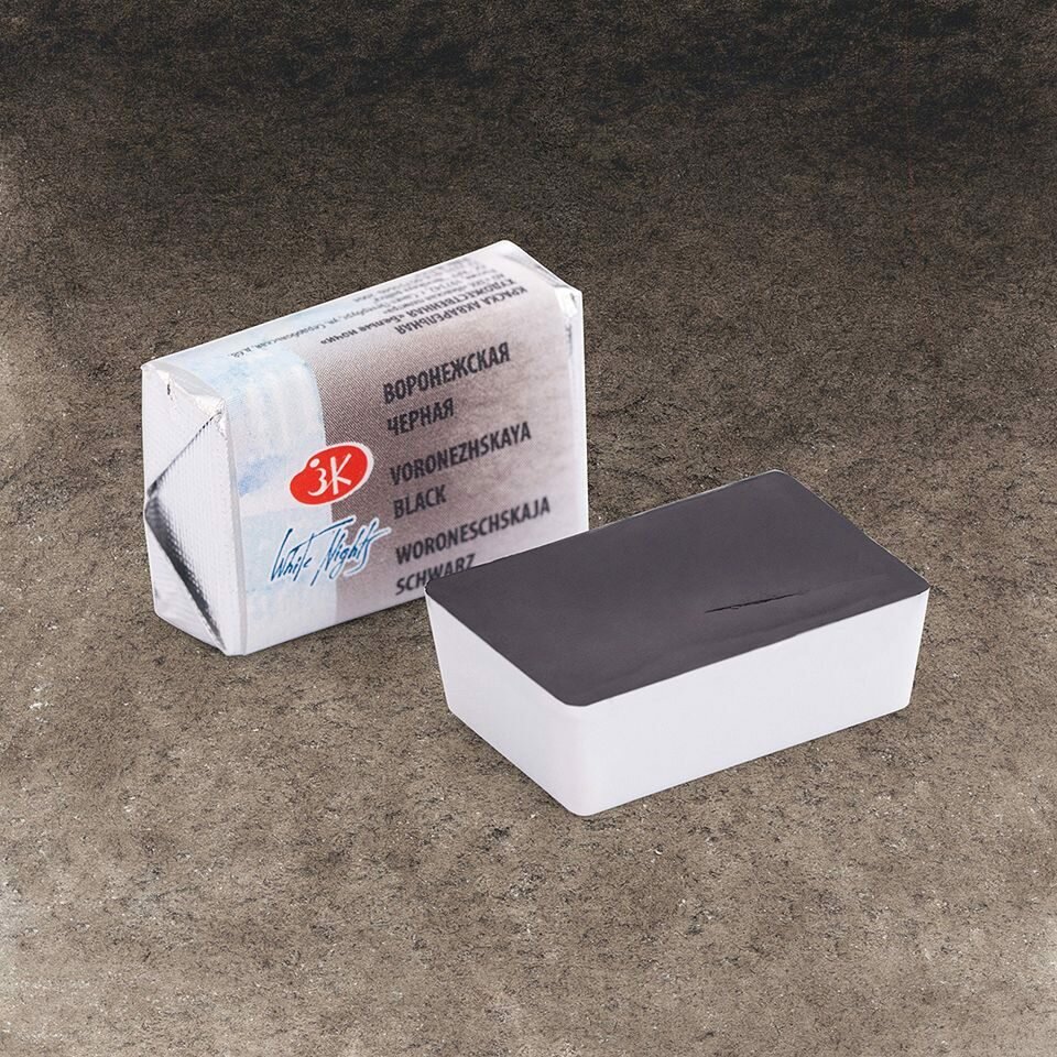 Акварель кювета 2,5мл белые ночи Воронежская черная