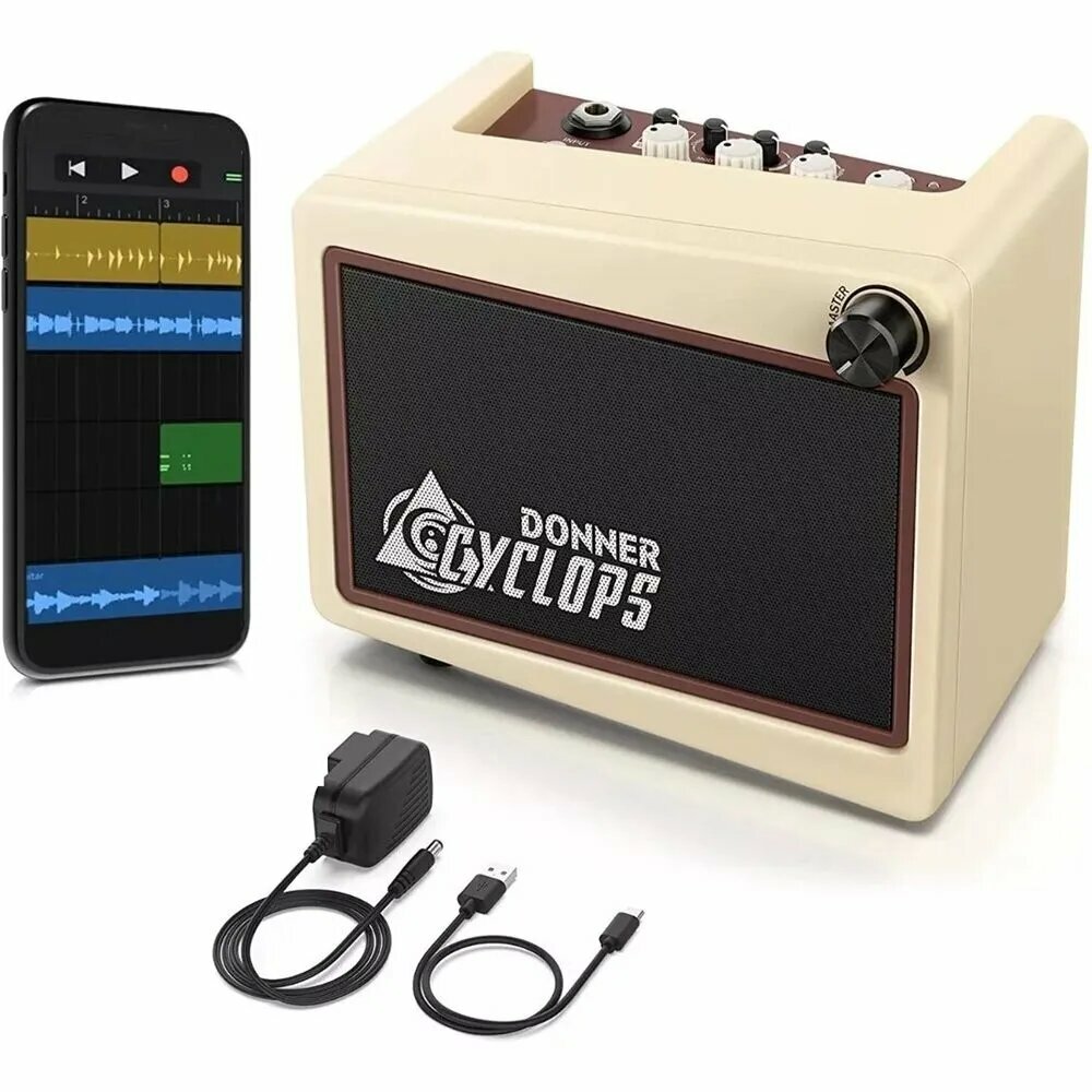 DONNER CYCLOPS Мини - цифровой гитарный усилитель, беспроводной