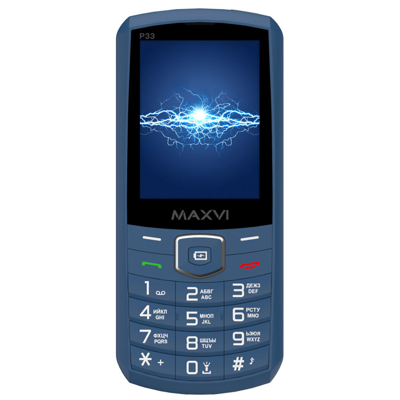 Мобильный телефон Maxvi P33 Маренго 2 sim 2.8″ TFT 2G 4000 mAh RU