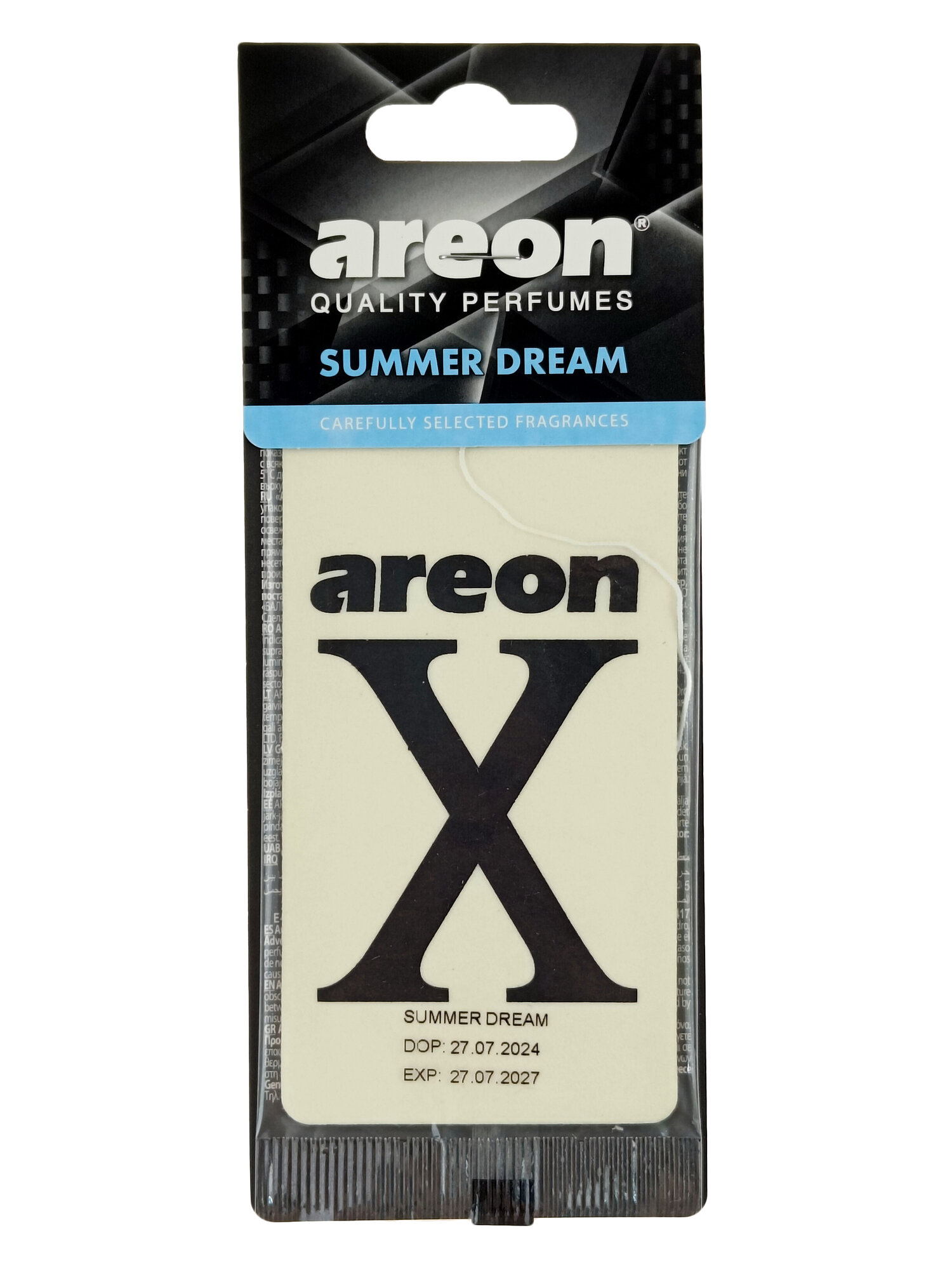 Ароматизатор автомобильный Areon X-Version Summer Dream, картон