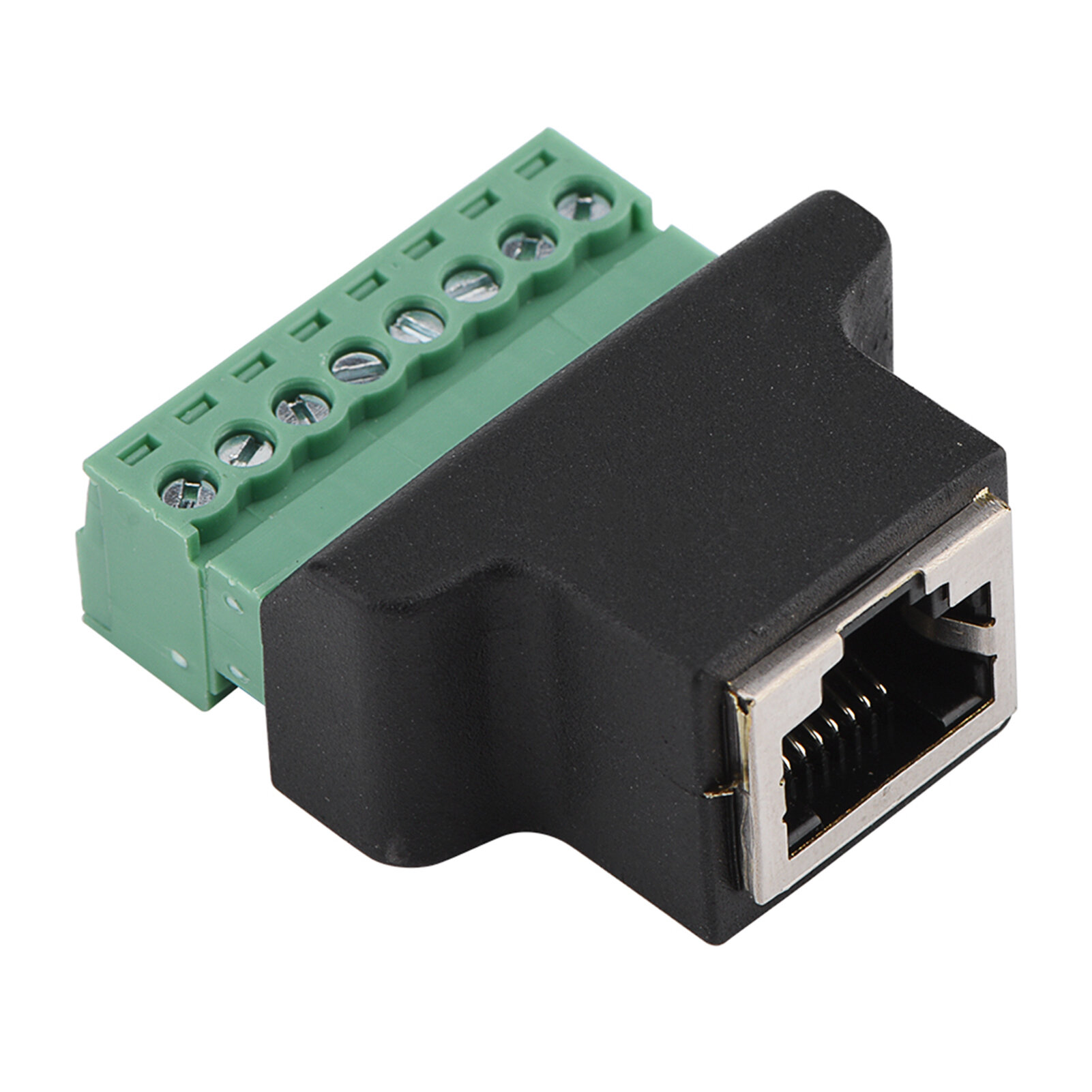 Адаптер с Винтовой Клеммой RJ45, Женский Разъем Для подключения к 8-Контактному Прочному AV-Адаптеру Высокой Надежности, Износостойкости и Защиты от ударов для цифрового видеорегистратора