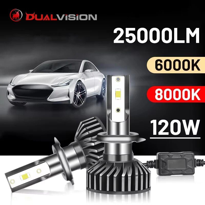 Светодиодные фары Dualvision H11, 4300K-10000K, Canbus