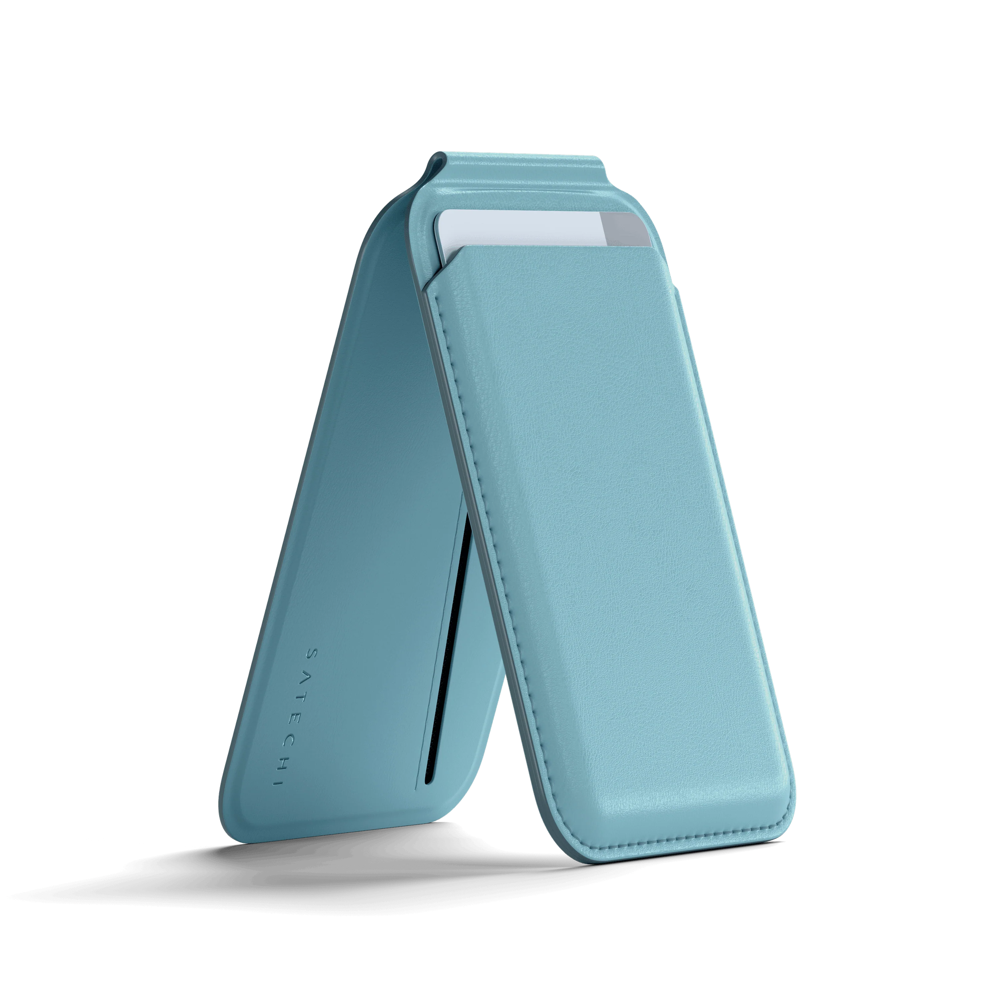 Подставка-картхолдер Satechi Magnetic Wallet Stand Light Blue AP-MWSB