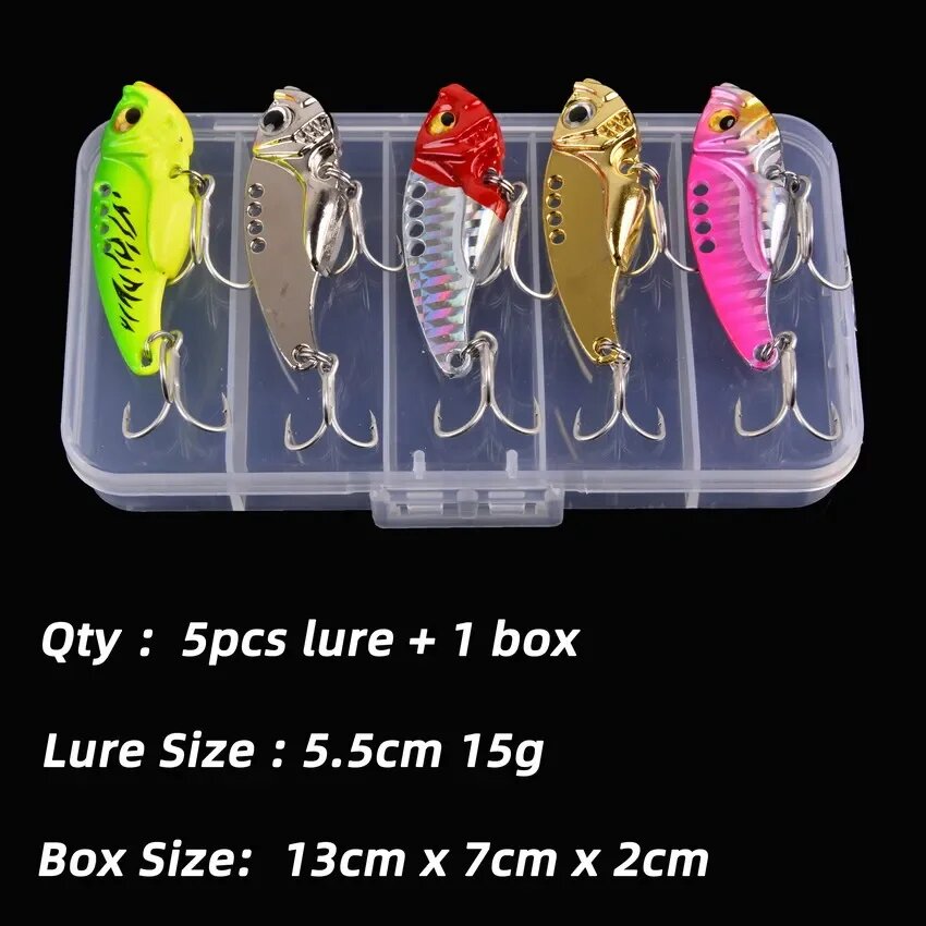 Рыболовная приманка Aorace VIB 5 шт. в коробке, 15 г, 5.5 см