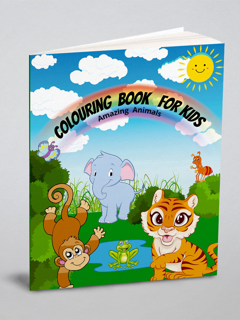 Coloring Book For Kids - Animals Edition. Easy and Fun Coloring Pages of Animals for Little Kids Age 4-10, Girls and Boys, Preschool and Kindergarten…