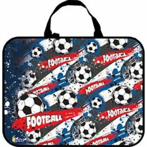 Папка с ручками А4 на молнии, для тетрадей, труда, изо Оникс ПМД 4-20 "Мячи" 340*260*75мм.