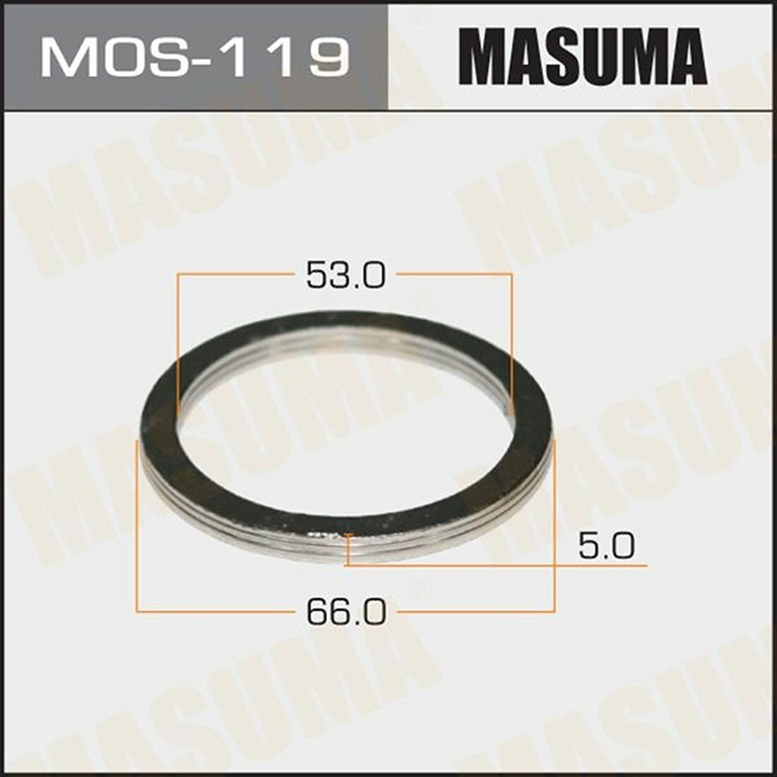 Кольцо уплотнительное глушителя Masuma 53х66 MOS-119 1шт.