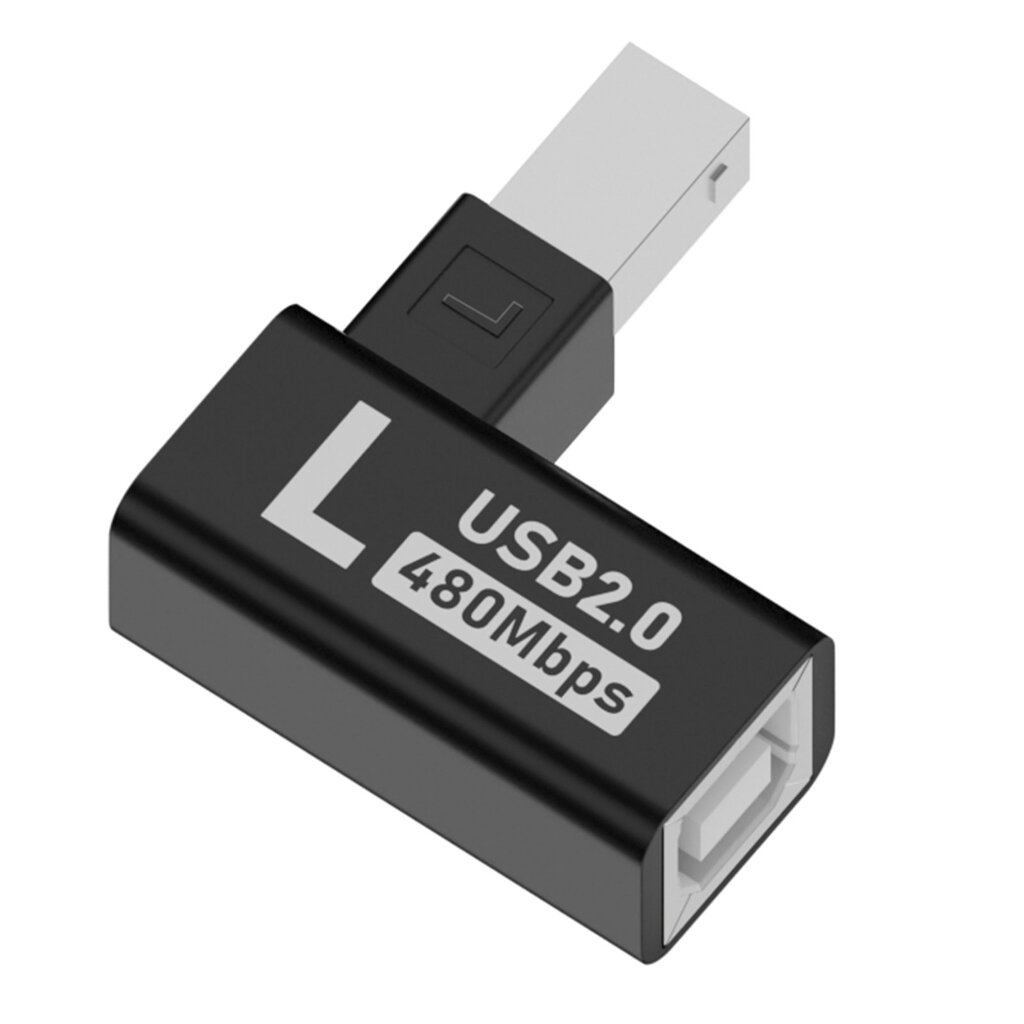 Универсальный разъем USB2.0 B для подключения музыкальных инструментов к принтеру-левый изгиб