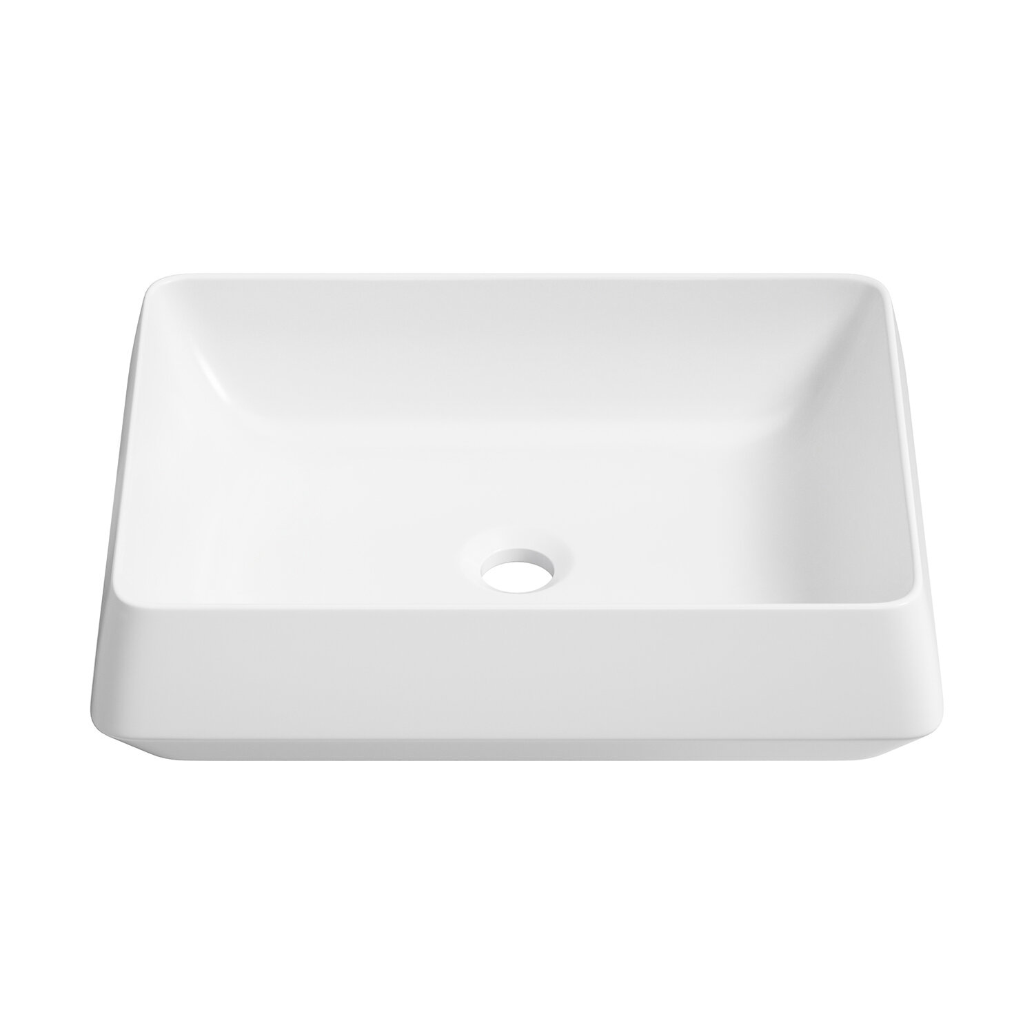 Накладная раковина в ванную комнату Lavinia Boho Bathroom Sink 33311110: прямоугольная раковина, ширина умывальника 50 см, цвет глянцевый белый