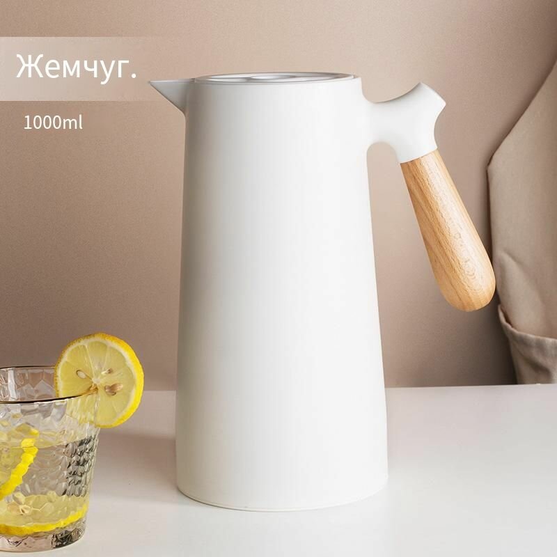 Электрический чайник SKU00036, светло-коричневый, красный