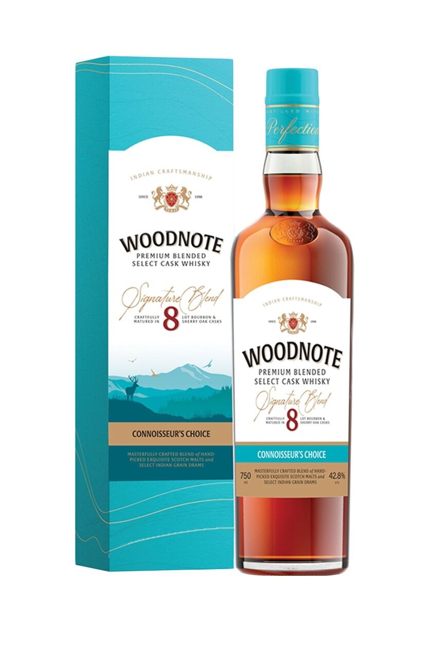 Виски Вудноут Премиум Блендед Селект Каск, купажированный, в подарочной упаковке, 0.75л