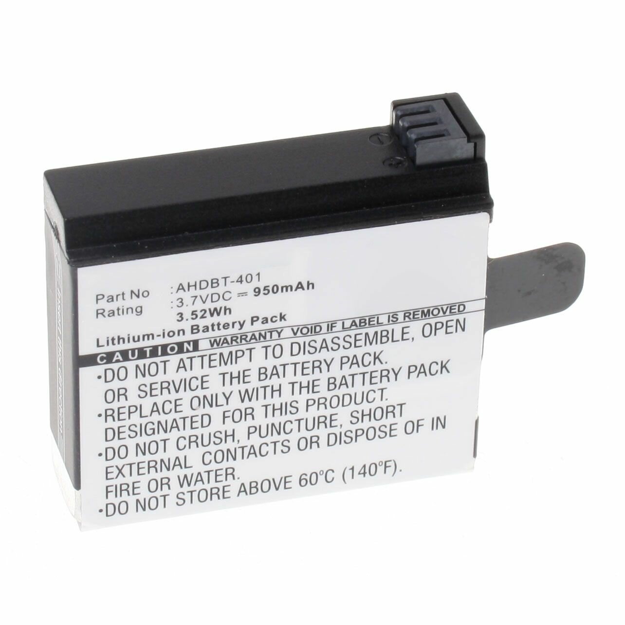 Аккумуляторная батарея iBatt 950mAh для камеры GoPro Hero 4 (AHDBT-401)