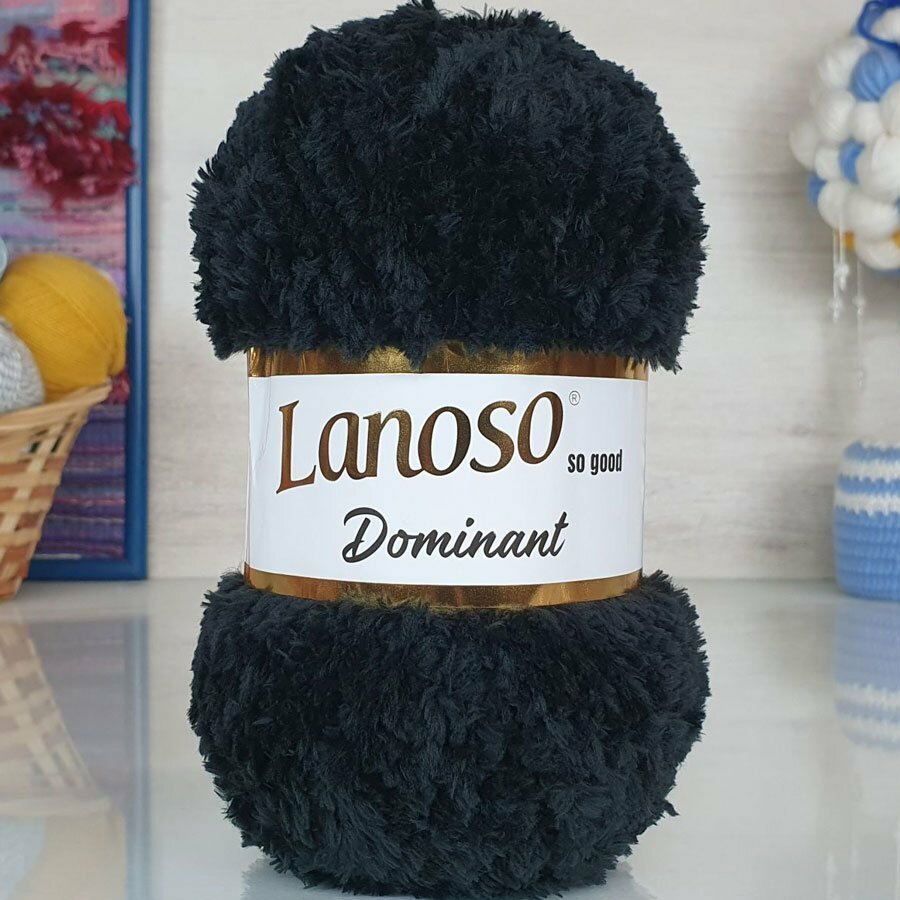Пряжа Lanoso DOMINANT 960 черный (5 мотков)