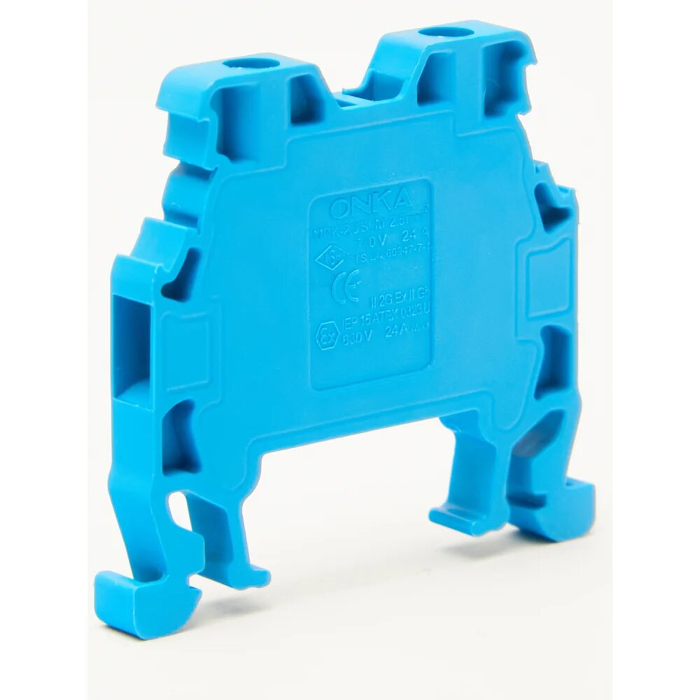 Клемма винтовая ONKA MRK 2,5S, 2,5 кв мм, синий 1010135