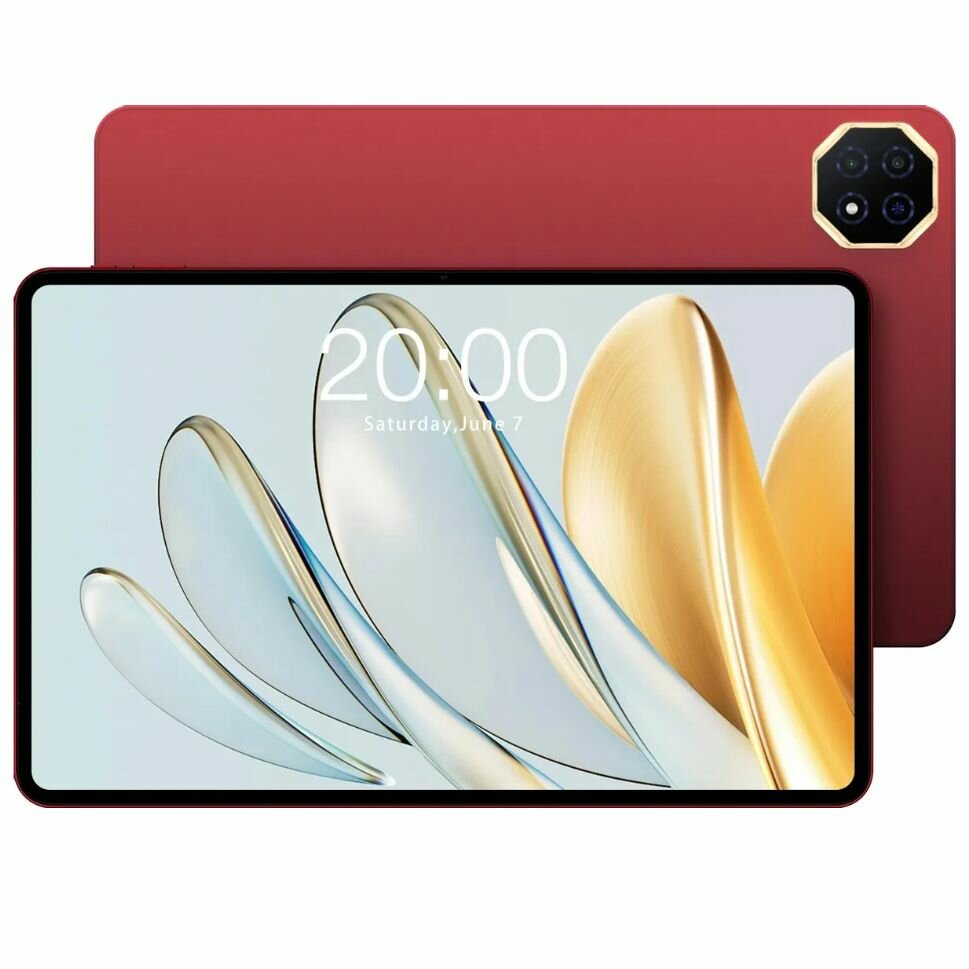 11,97" Планшет Teclast T60 A733 (53014FUU) 128 ГБ красный - 2000x1200, IPS, 8x2 ГГц, 6 ГБ, 8000 мА*ч, Android