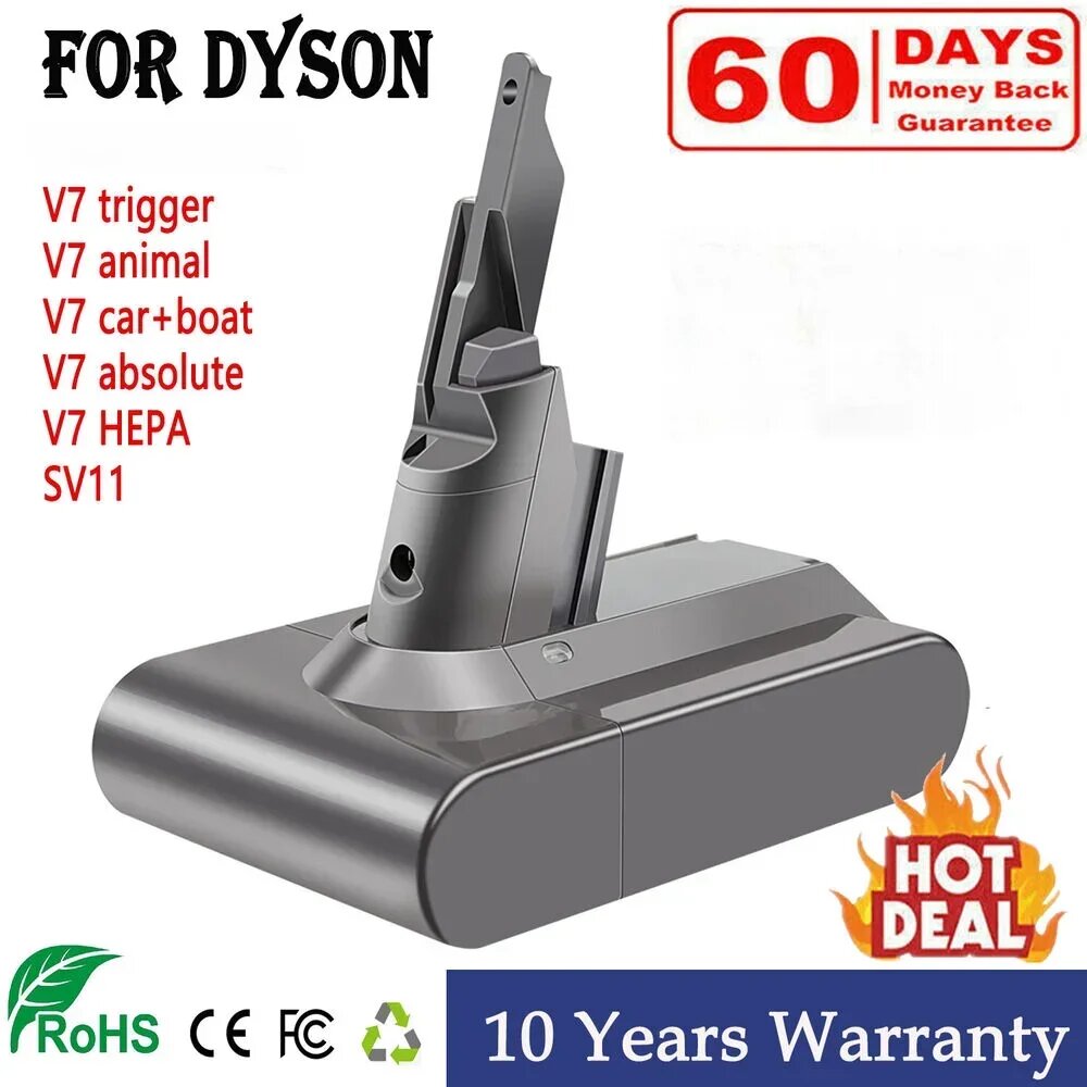 Аккумулятор Dyson V7/SV11/21,6 В 6000 мАч