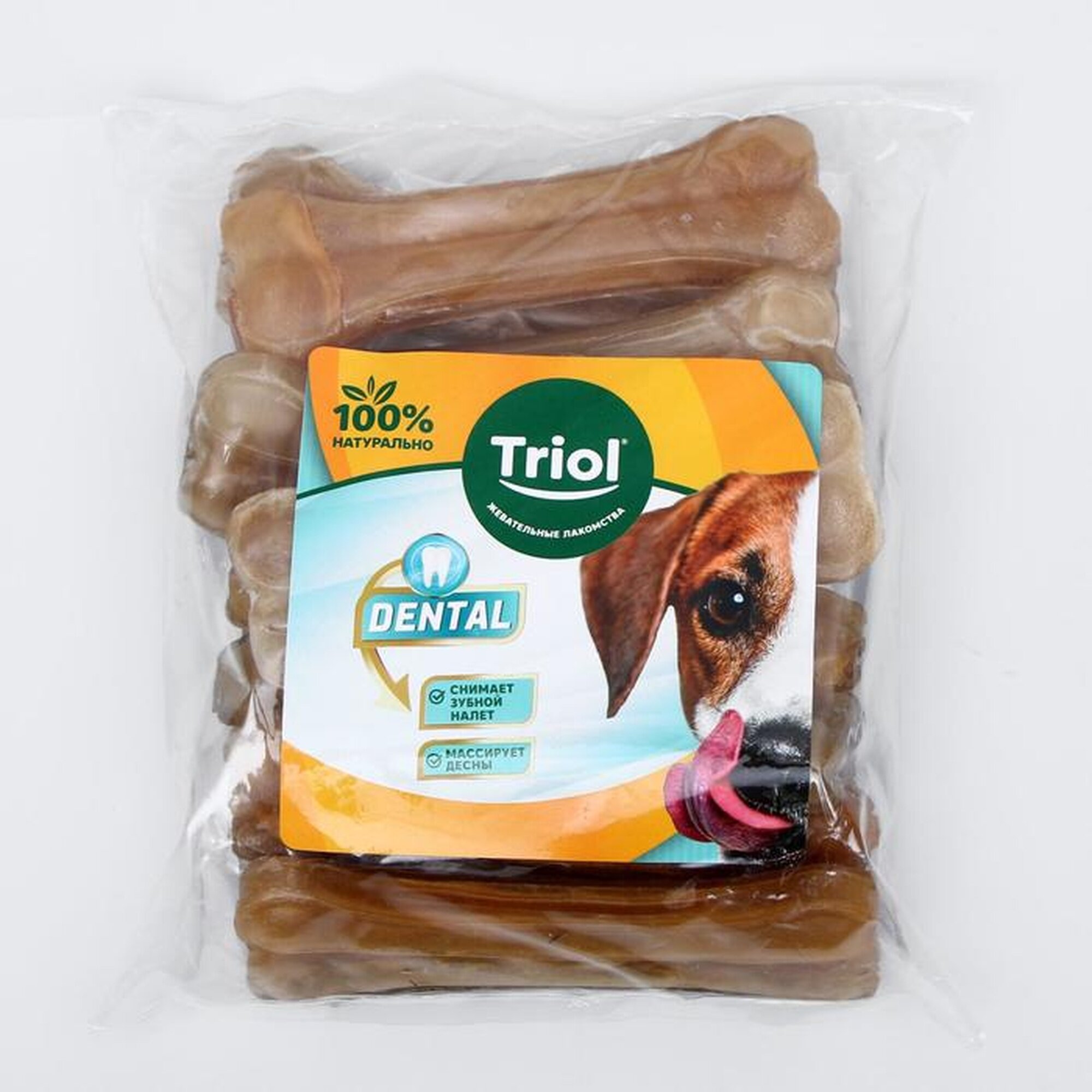 Кость Triol DENTAL, из жил, для собак, для поощрения, 10 штук