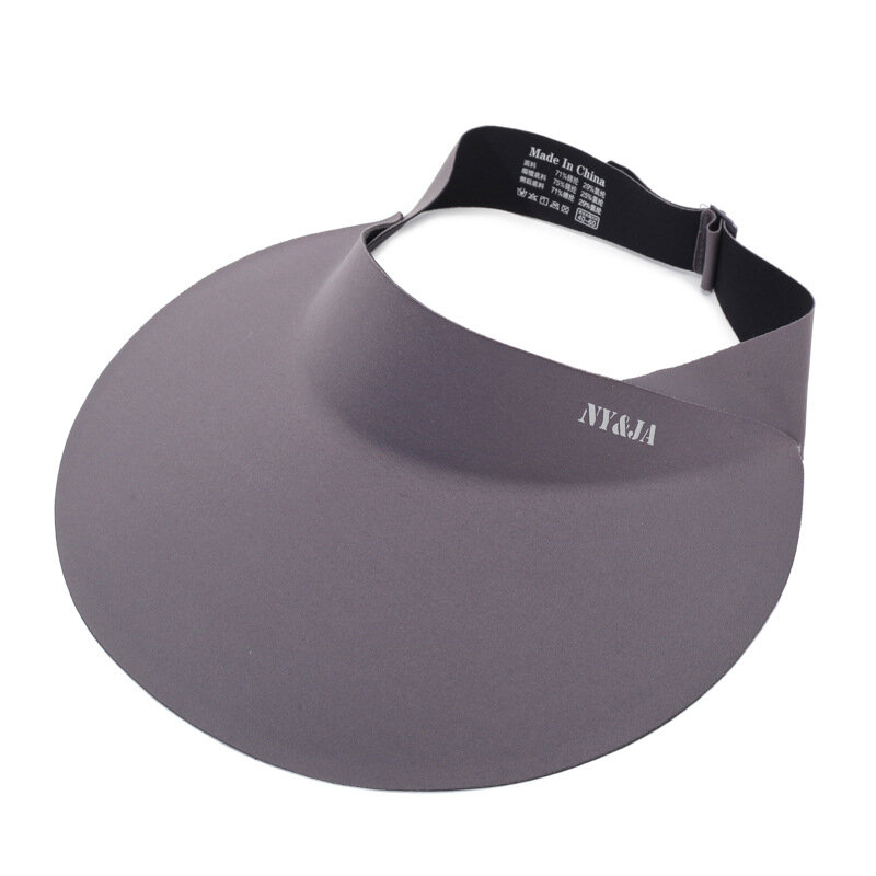 Шляпа, женская, регулируемая, темно-серая, с большими полями