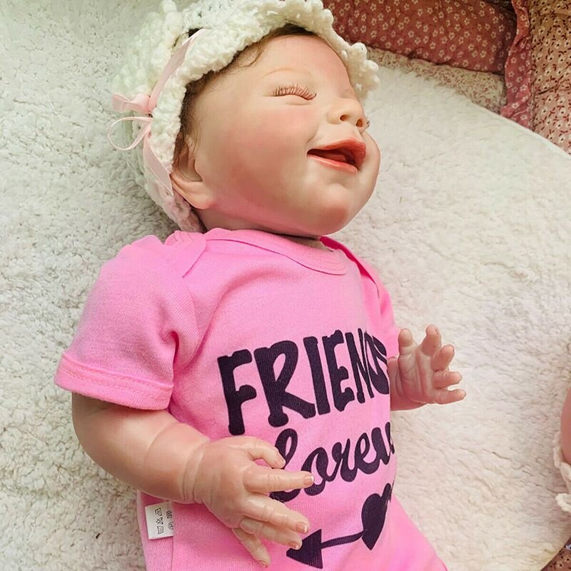 Handmade 22-дюймовые куклы-близнецы с искусственными волосами из термостойкого волокна и мягким винилом