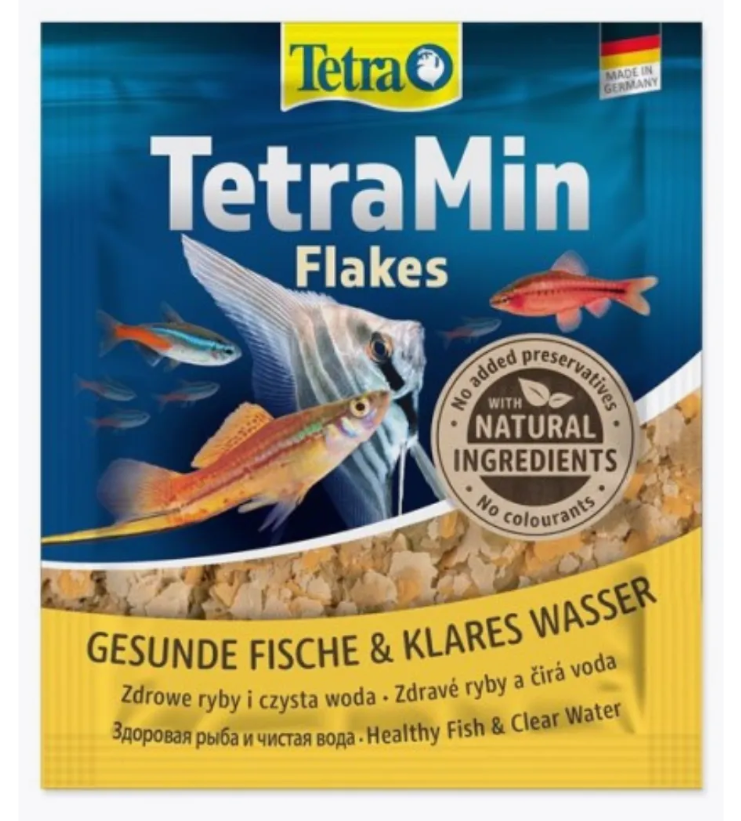 TetraMin Flakes корм для всех видов декоративных рыб, хлопья 12гр