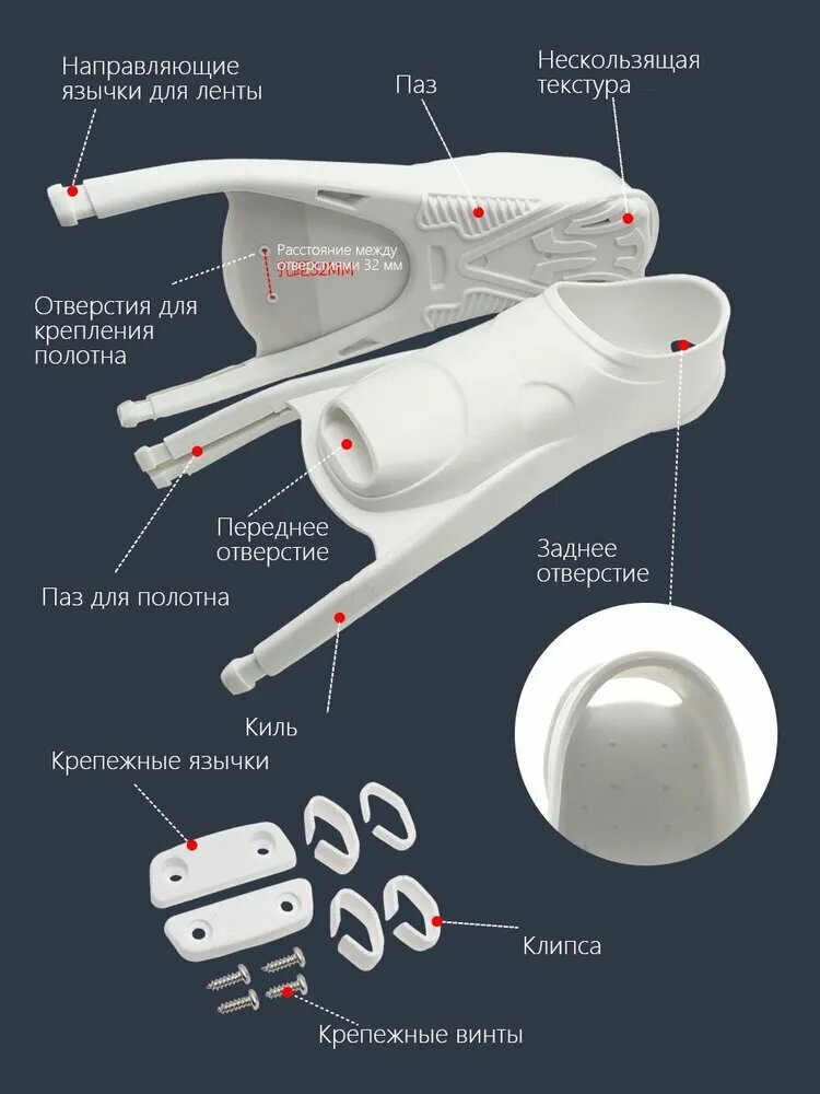 Аксессуары для ласт Карбоновые ласты для фридайвинга: съемные лопасти SWIM, совместимость с ботинками, для подводной
