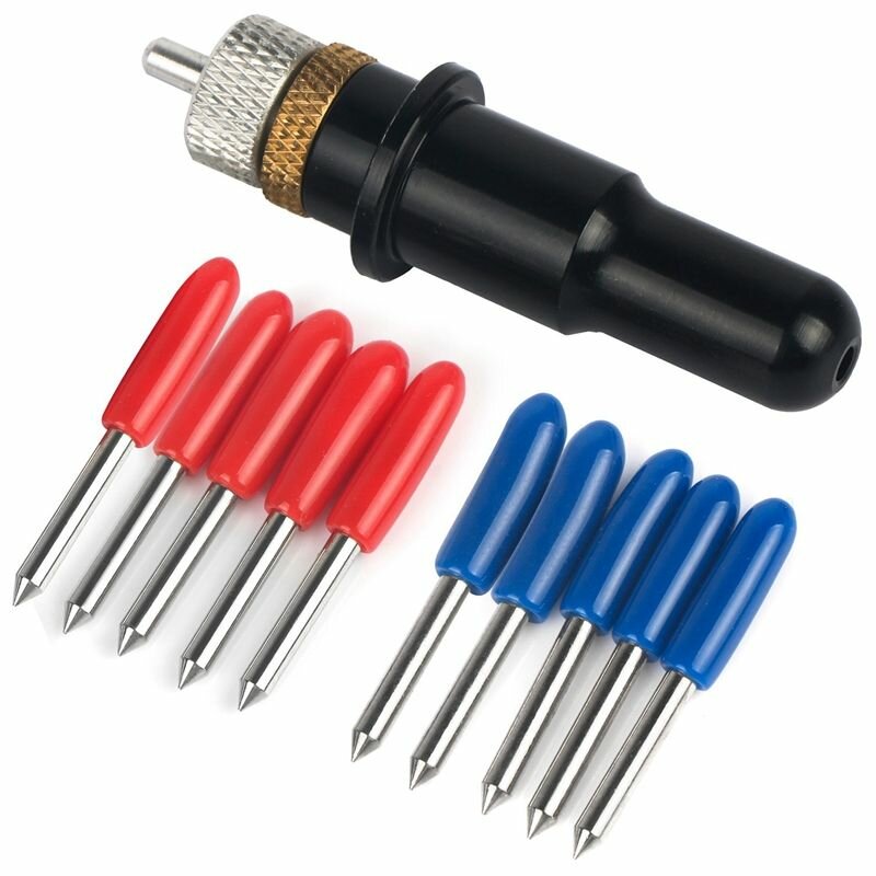 1 шт. держатель лезвия Roland черный цвет + 5 шт. 45 + 5 шт. 60 градусов уточнить кролик Redsail резак плоттер режущие лезвия,11