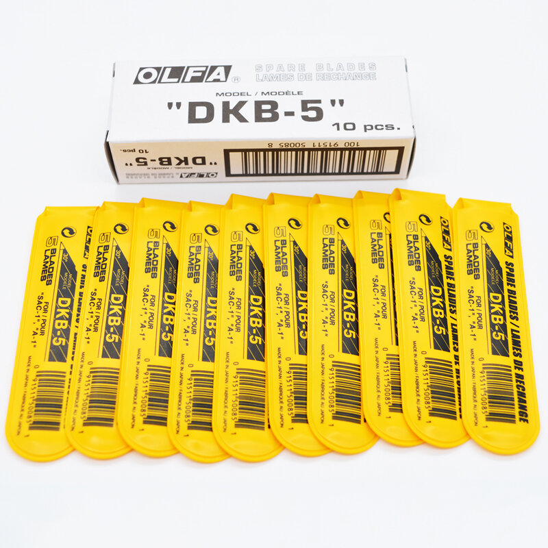 (50 шт), OLFA DKB-5, маленькое универсальное лезвие 9 мм, острый угол 30 градусов, автомобильные обои, острый угол, канцелярские принадлежности, резка