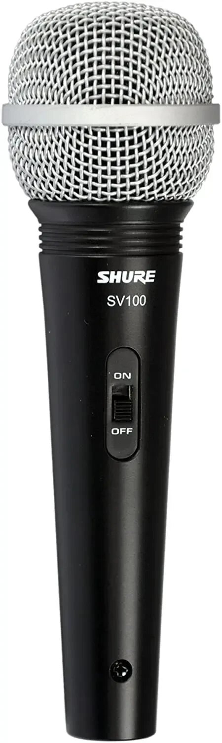 Профессиональный вокальный микрофон Shure SV100-A, с кабелем XLR – Jack 6.3