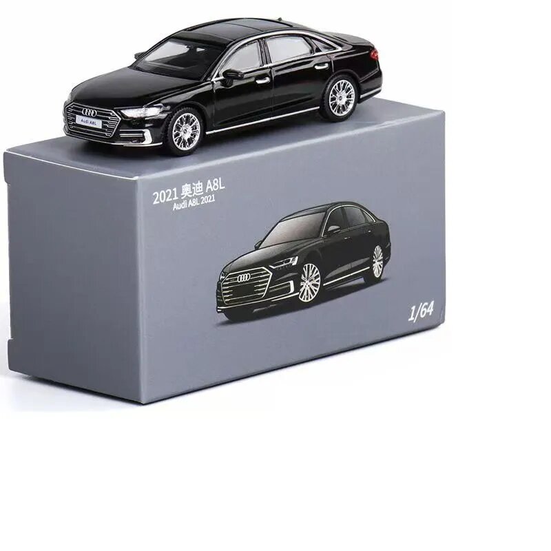 Коллекционные модели автомобиля Ауди A8L металлическая модель 1:64 AUDI A8L