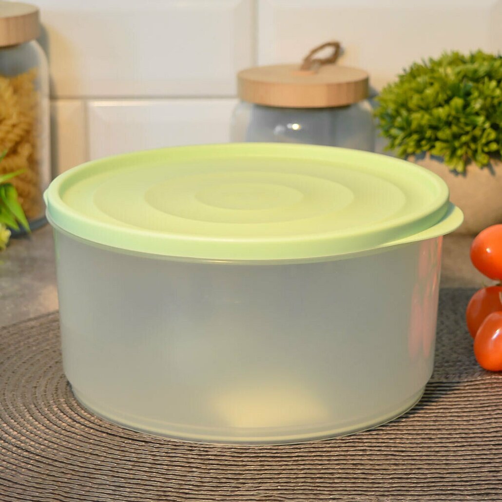 Контейнер для СВЧ 2,4л «Freshpak» с герметичной крышкой, пластик, цвет чайное дерево