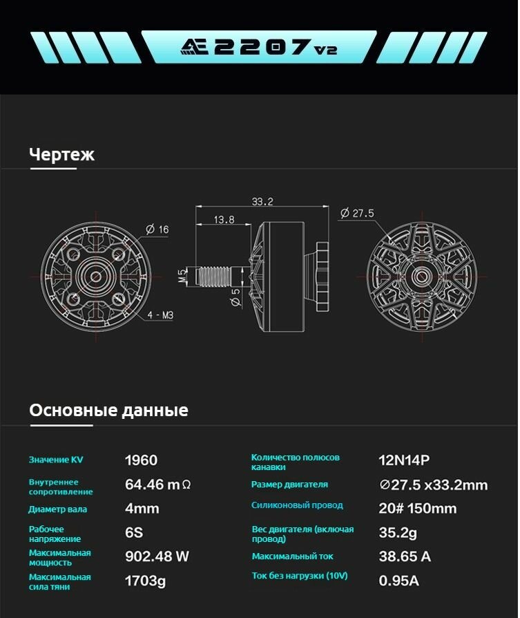 Мощный модифицированный двигатель вентилятора