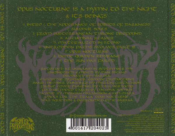 Диск Marduk: Opus Nocturne (1 CD) — фото 1