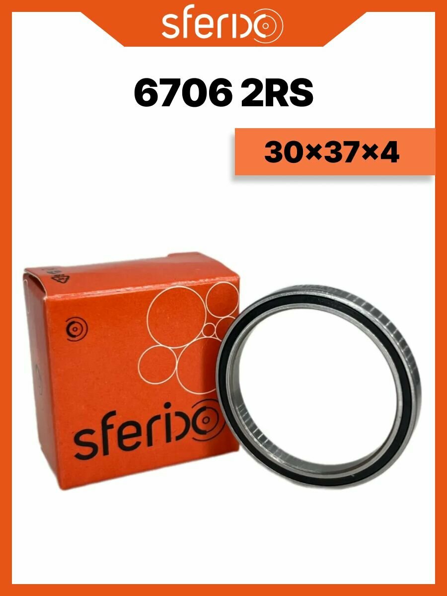 Подшипник 6706 2RS (1000706) SFERIX 30*37*4