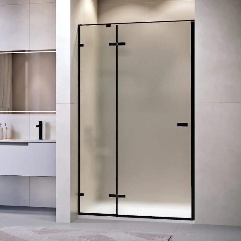 Душевая дверь в нишу RGW Stilvoll SV-004-B 1600х2000 профиль черный, стекло матовое