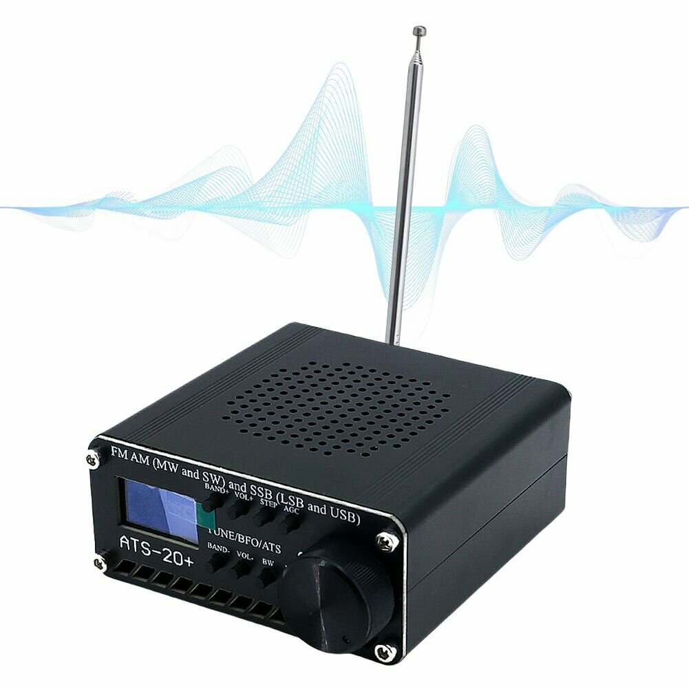 Приёмник ATS-20+ с поддержкой FM, AM, MW, SW и SSB (LSB/USB)
