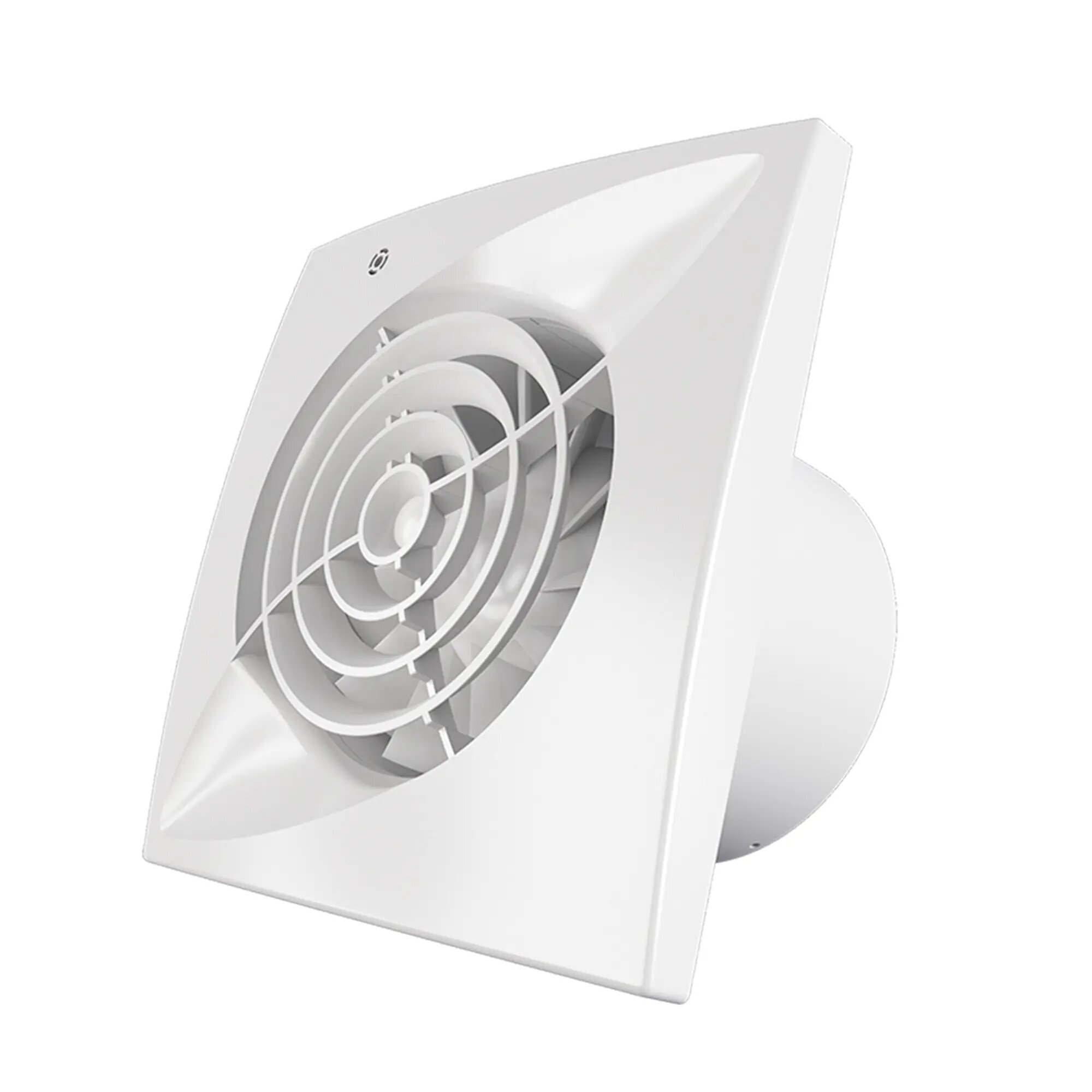 Leptonika Шале осевой вытяжной вентилятор D125 мм, 32 дБ, 185 м3/ч, обратный клапан, белый