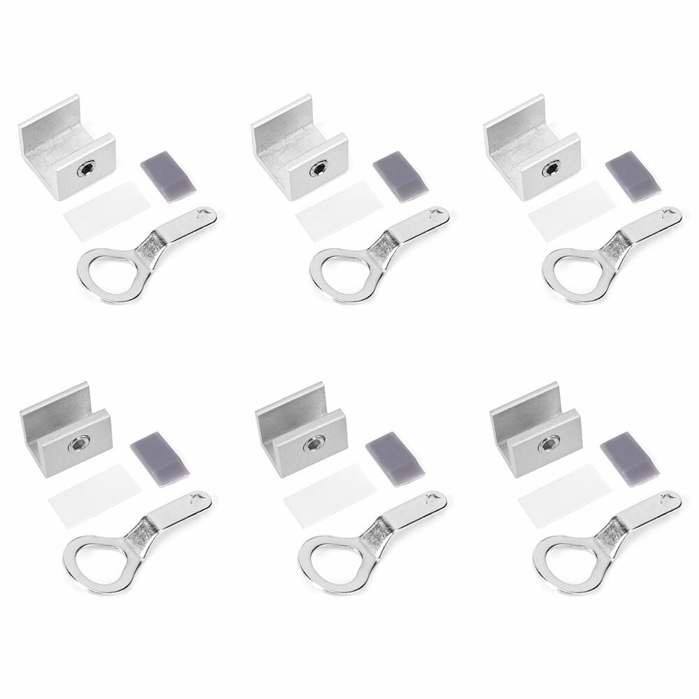 Регулируемый оконный замок из алюминиевого сплава, 6 шт, безопасные замки для раздвижных окон, стоп-фурнитура, аксессуарыD типа