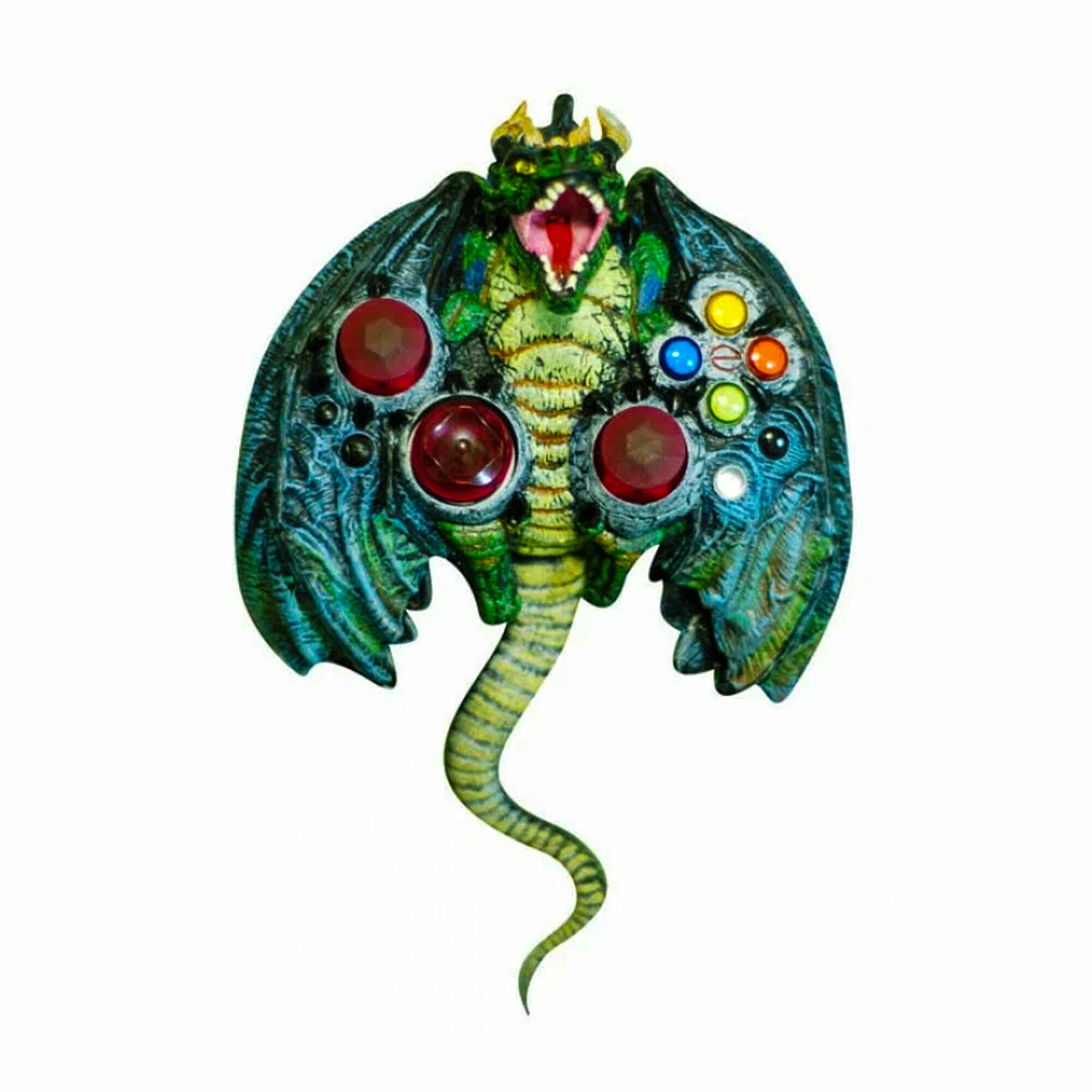 Джойстик USB проводной для ПК DVTech JS66 Horror Dragon, зеленый