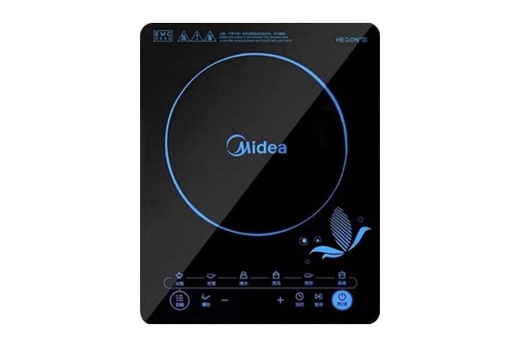 Индукционные плиты Midea, синий, высокая эффективность, легкость в управлении, современный дизайн, мощность 2000 Вт