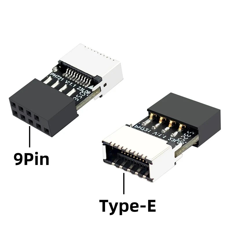 USB 2.0 9-контактный к USB 3.1 Type-E 20-контактный разъем на передней панели, разъем Key-A, адаптер-удлинитель материнской платы для настольного ПК