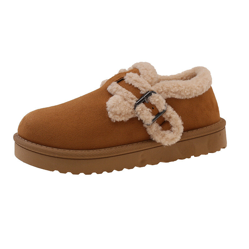 AIS ботинки Биркенсток женщины толстая подошва меховые снегоступы