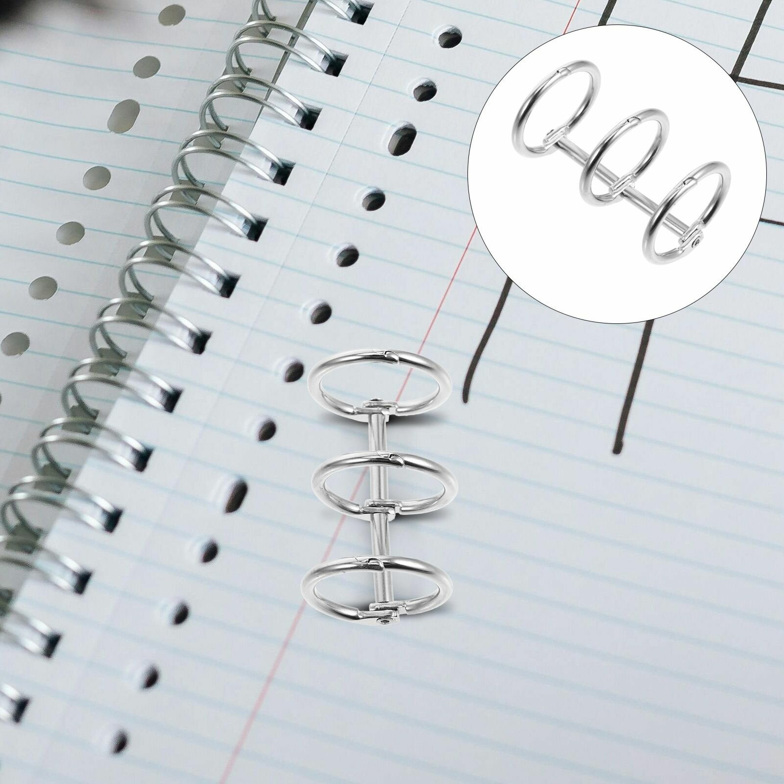 Кольца Для Скрепления Документов Из Железа, 3 Кольца, Прочный Замок, Для Diy Проектов, 10 Штук