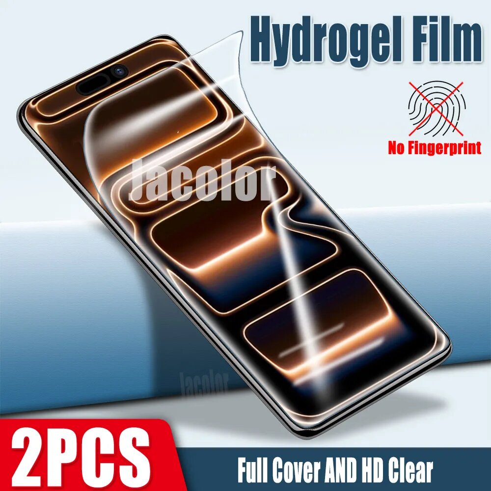 1-3 шт. гелевая пленка для Apple iPhone 17 Air 16 Pro Max 15 14 Plus, For iPhone 16Pro Max, 2PCS